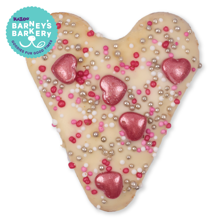 Dog Heart Cookie - Yoghurt – Kazoo Pet Co