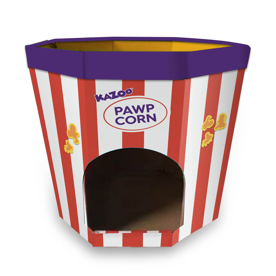 Kitty Popcorn Cardboard House | Kazoo Pet Co