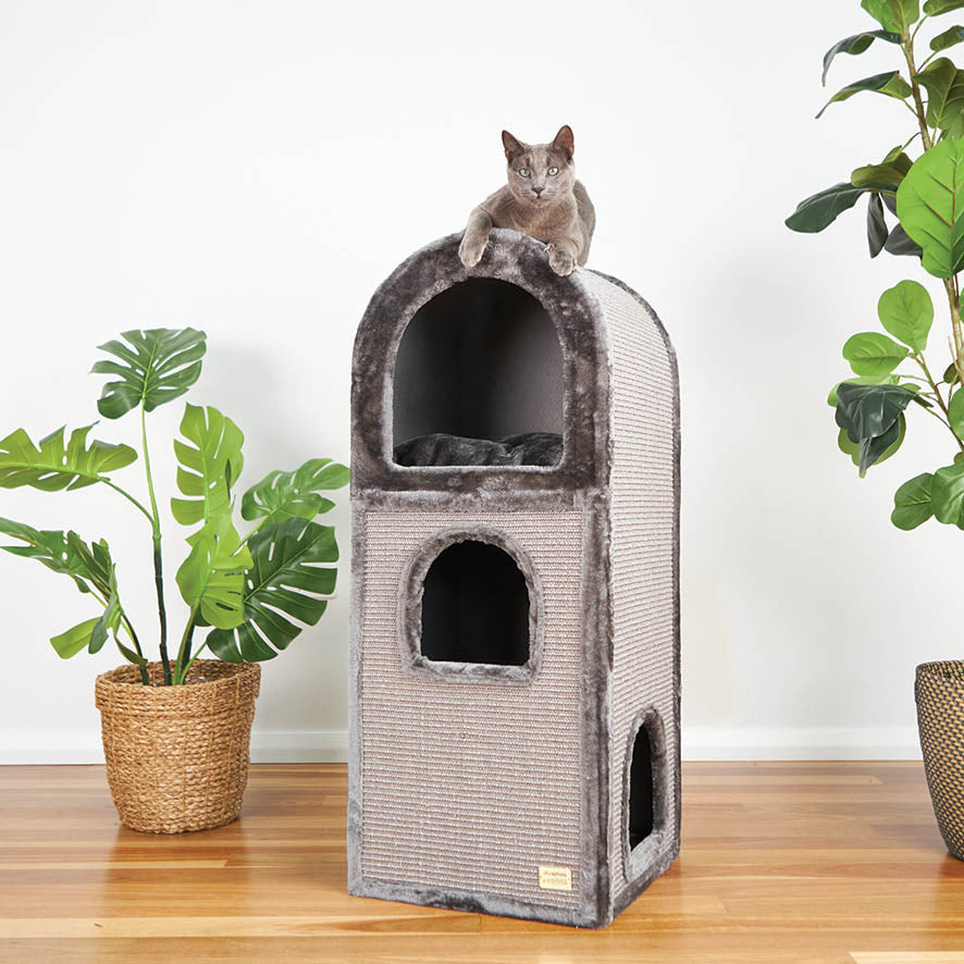 3 Chambers Cat Den - Charcoal – Kazoo Pet Co