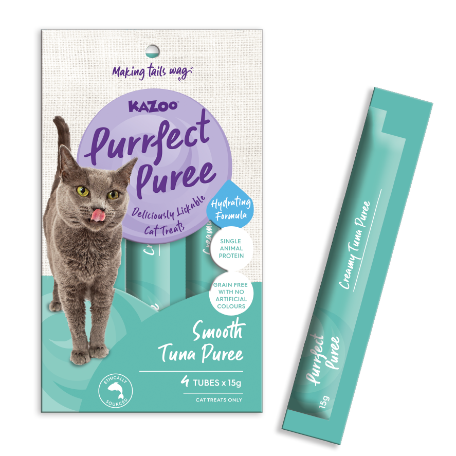Purrfect Puree Cat Treat - Tuna – Kazoo Pet Co