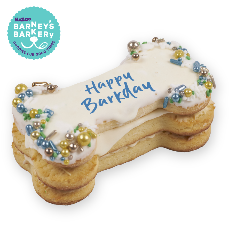 Dog Birthday Cake - Blue Bone – Kazoo Pet Co