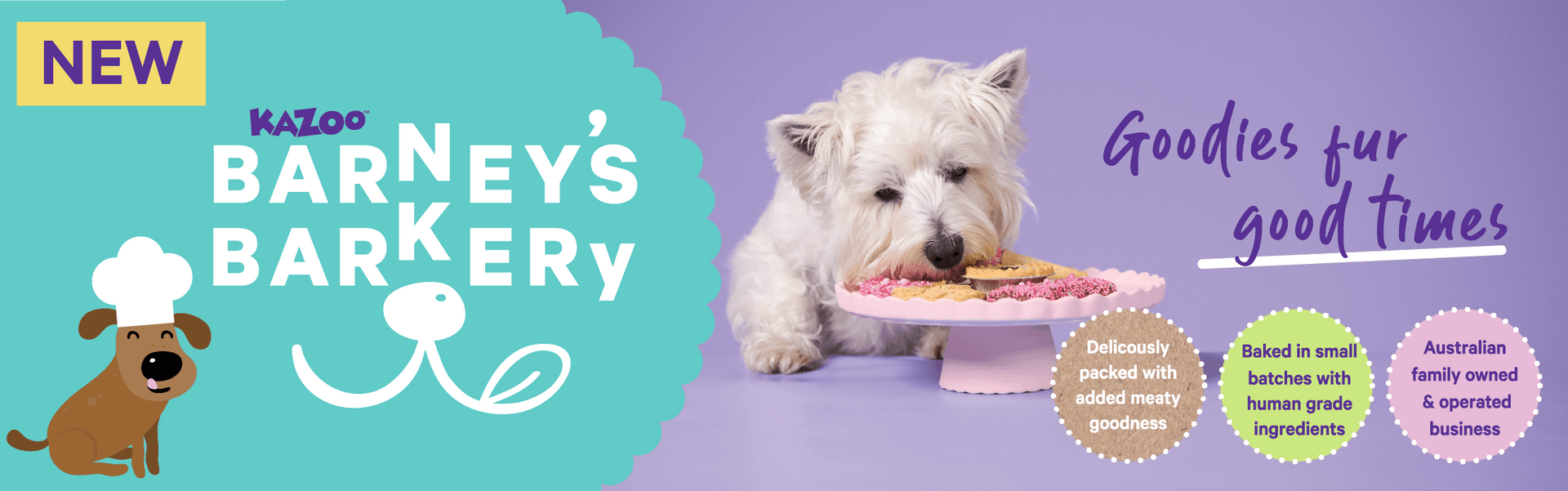 Barney's Barkery | Special Occasion Dog Treats | Kazoo Pet Co