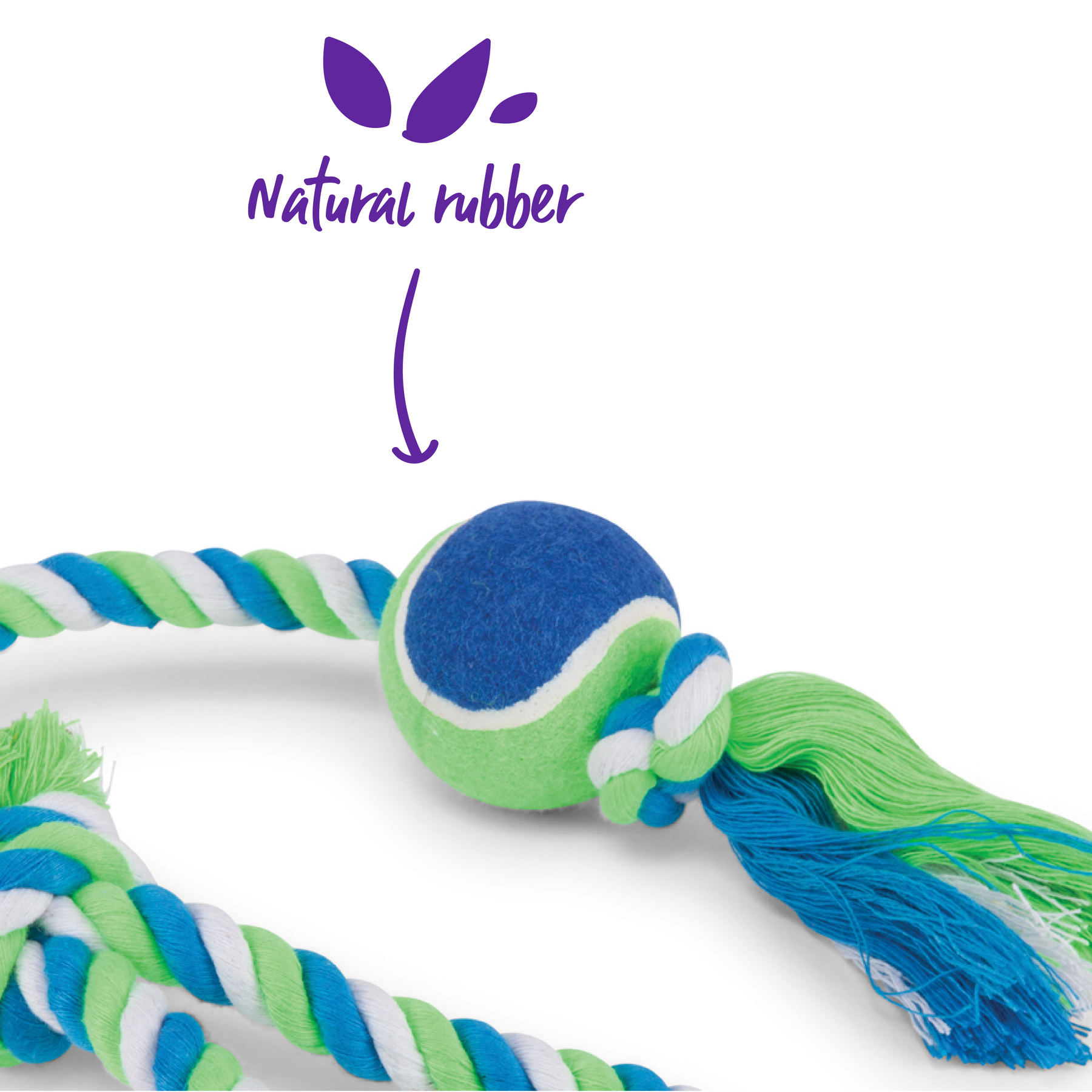 Twisted Rope Sling Tennis Ball Dog Toy – Kazoo Pet Co