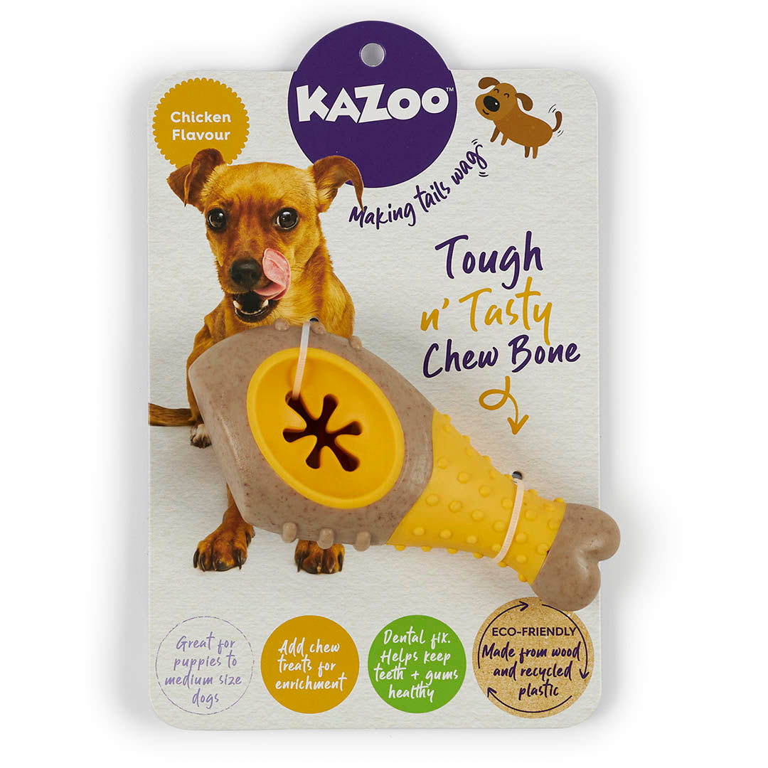 Tough N' Tasty Chew Bone - Chicken – Kazoo Pet Co