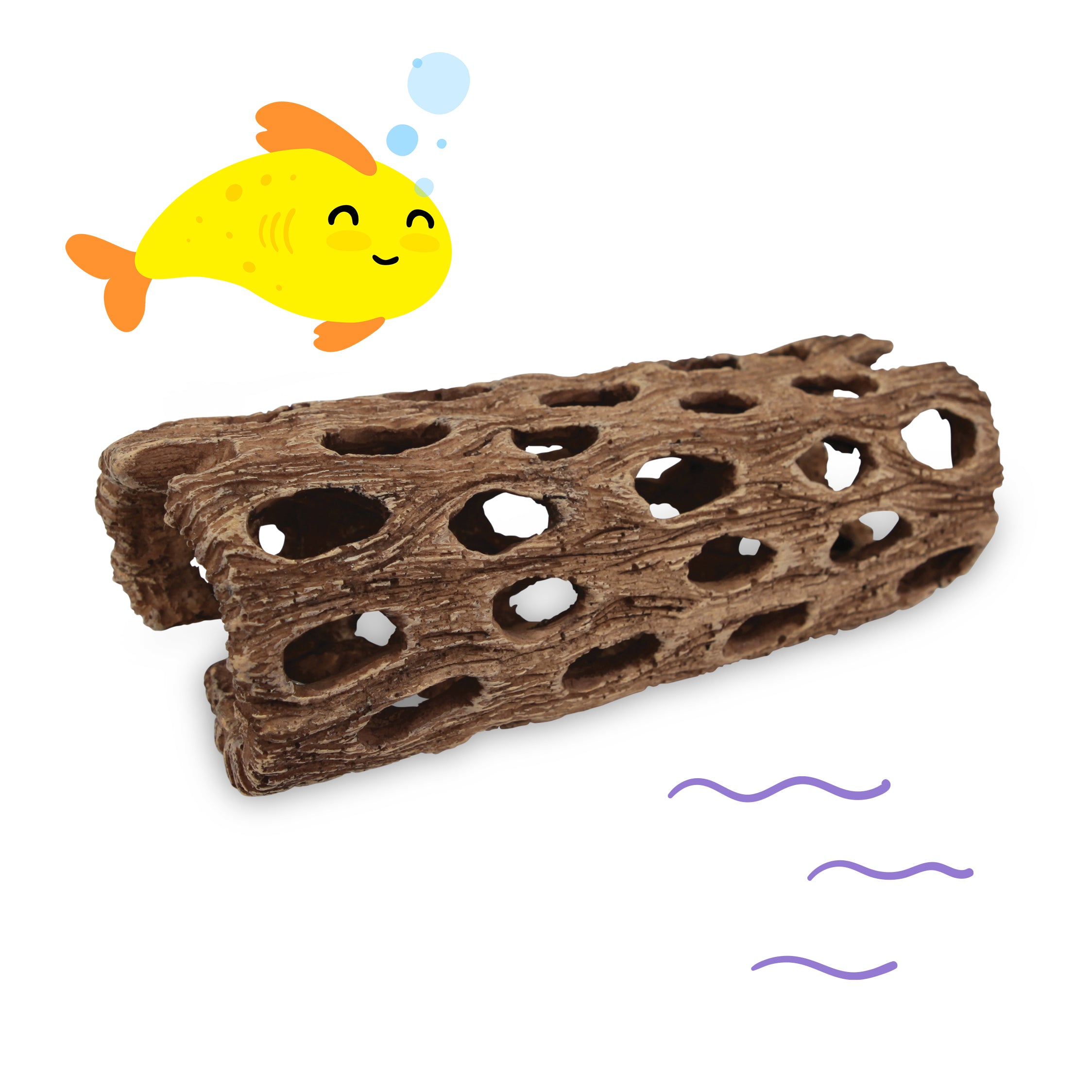 Peephole Breeding Log Aquarium Ornament – Kazoo Pet Co